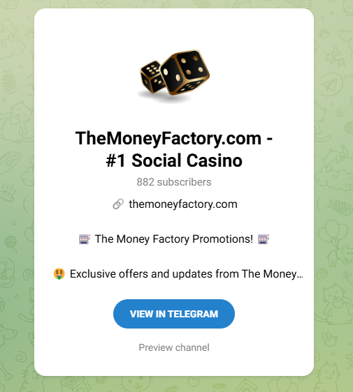 The Money Factory Promo Code | 15k Gold Coins & 3 SC